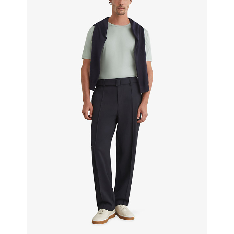 REISS count tailored-fit air-water cotton t-shirt m